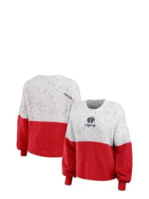 WEAR BY ERIN ANDREWS Washington Wizards Color-block Pullover Sweater - White