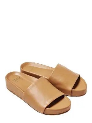 BEEK PELICAN Leather Platform Slides
