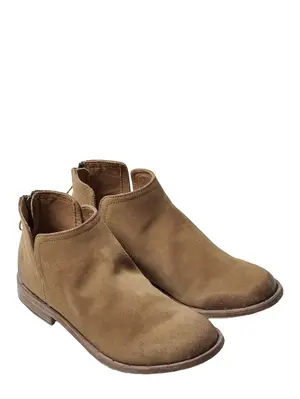 Beek Falcon Leather Booties Gold