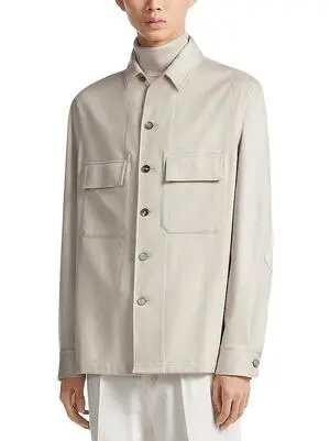 Zegna Oasi Cashmere Overshirt - Natural