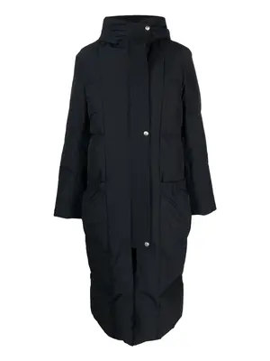JIL SANDER Hooded Padded Coat - Black