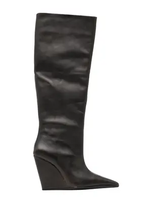 Senso Hendrick Ii 100mm Wedge Boots - Grey