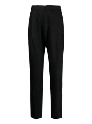 JULIUS Tailored Straight-leg Trousers - Black