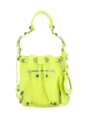 Balenciaga Le Cagole Xs Bucket Bag - Yellow