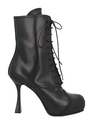 Casadei Leather Ankle Boots - Black