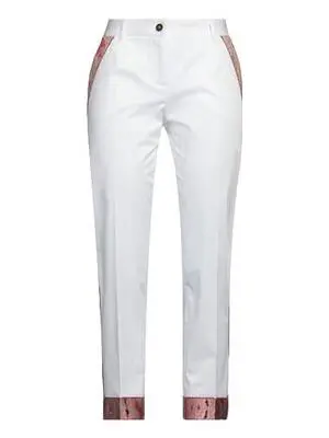 Dolce & Gabbana Tapered Trousers With Brocade And Side Stripe Detailing - White