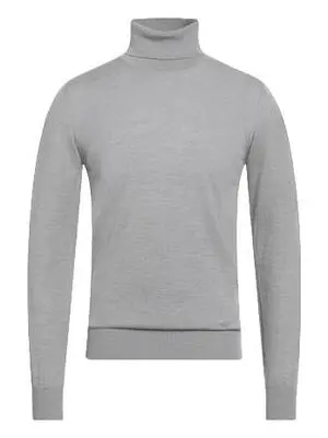 Emporio Armani Turtleneck Virgin Wool Sweater - Grey