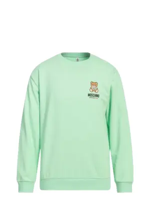 Moschino Sweatshirt In Cotton And Elastane Light Green