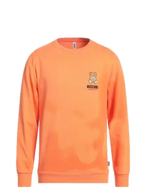 Moschino Sweatshirt In Cotton And Elastane Orange