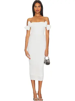 NOOKIE Charisma Midi Dress - White