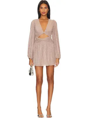LOVERS AND FRIENDS Josephine Mini Dress - Rose Gold & Silver