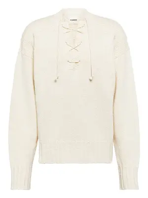 JIL SANDER Wool And Silk Sweater - White