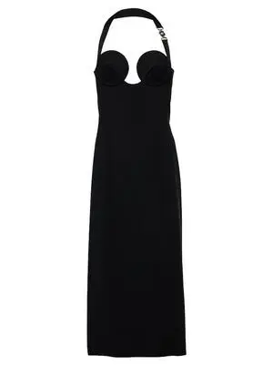 Versace Medusa '95 Halterneck Midi Dress - Black