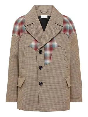 MAISON MARGIELA X Pendleton Oversized Pea Coat - Multicoloured