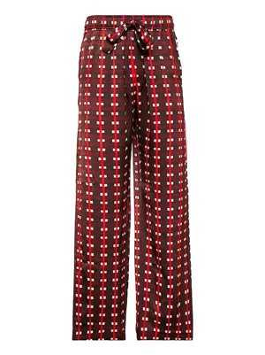 WALES BONNER X Lubaina Himid Checked Pants - Multicoloured