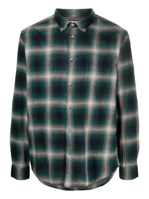 WOOLRICH Madras Plaid-check Flannel Shirt