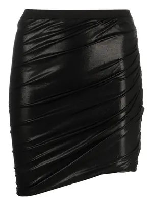 Rick Owens Draped Miniskirt - Black