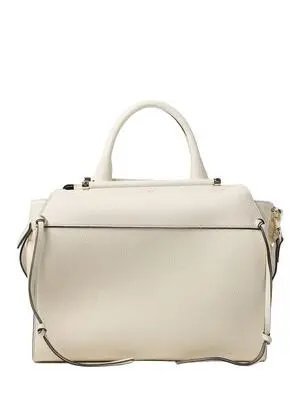 Chloé Leather Tote Bag - White