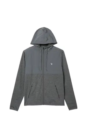 Vuori Vuori Sunday Element Hooded Jacket Charcoal Heather