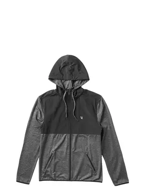 Vuori Vuori Sunday Element Hooded Jacket Heather Charcoal/black