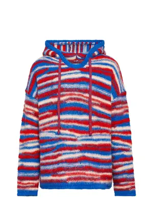 ERL Gradient Knitted Hoodie - Multicoloured