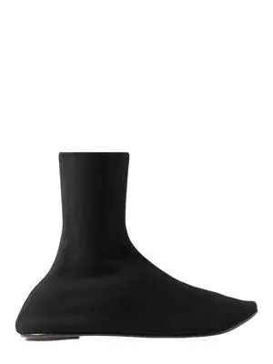 LESET Louis Stretch-ponte Sock Boots - Black