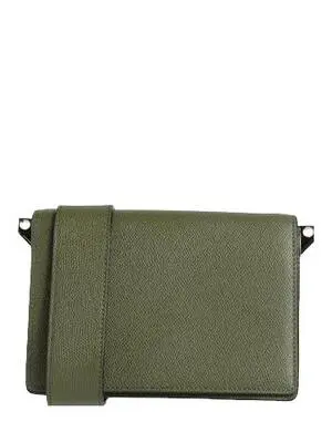 VALEXTRA Military Calfskin Cross-body Bag - Green