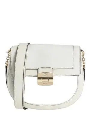 Furla Saddle Bag In Calfskin - Off White