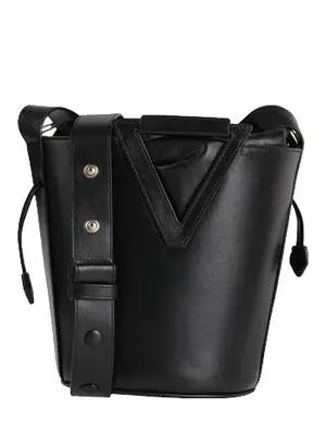 ROGER VIVIER Leather Cross-body Bucket Bag - Black