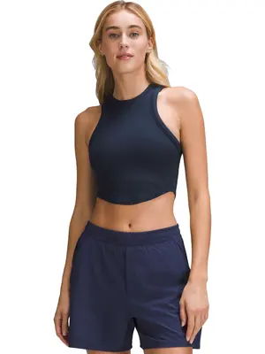 Lululemon Lululemon Hold Tight Cropped Tank Top True Navy