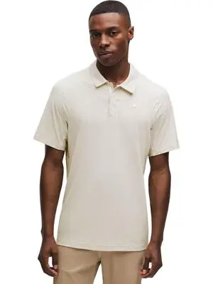 Lululemon Logo Sport Polo Short Sleeve - Bone