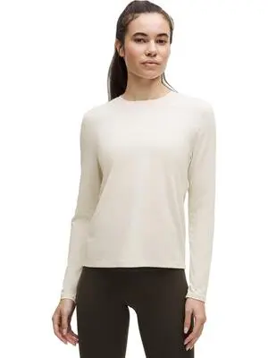 Lululemon License To Train Classic-fit Long-sleeve Shirt - Light Ivory