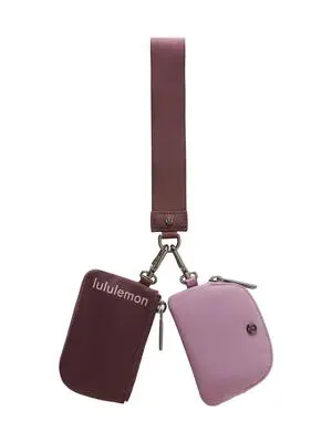 Lululemon Dual Pouch Wristlet Goodnight Plum/lavender Lux