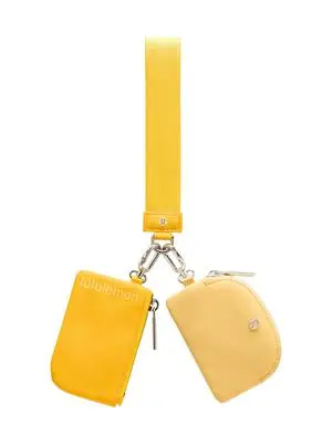Lululemon Dual Pouch Wristlet Maize Yellow/lemon Wash