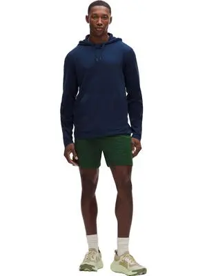 Lululemon Soft Jersey Short 5 - Heathered Rainforest Green/heathered Ivy Grove