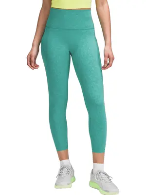 Lululemon Wunder Train High-rise Tight With Pockets 25" Blaze Maldives Green