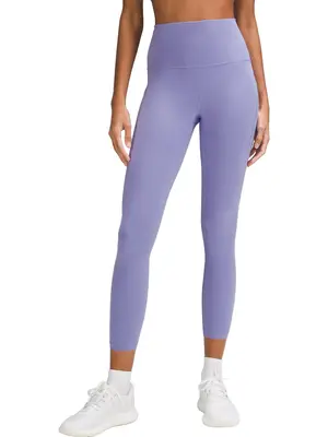 Lululemon Wunder Train High-rise Tight With Pockets 25" Dark Lavender