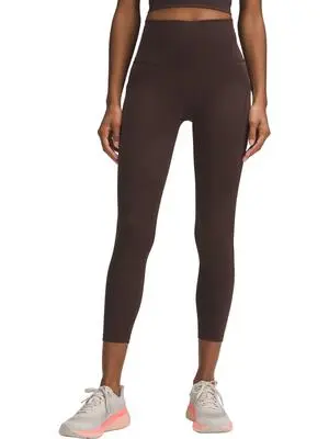 Lululemon Wunder Train High-rise Tight With Pockets 25" Espresso