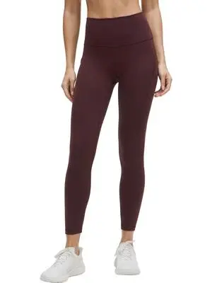Lululemon Wunder Train High-rise Tight With Pockets 25" Goodnight Plum