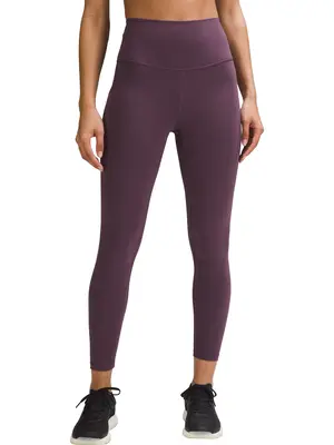 Lululemon Wunder Train High-rise Tight With Pockets 25" Grape Thistle