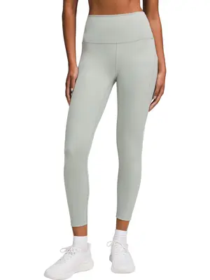 Lululemon Wunder Train High-rise Tight With Pockets 25" Jade Grey