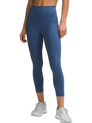 Lululemon Wunder Train High-rise Tight With Pockets 25" Pitch Blue