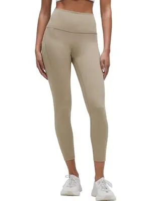 Lululemon Wunder Train High-rise Tight With Pockets 25" Sheer Oak