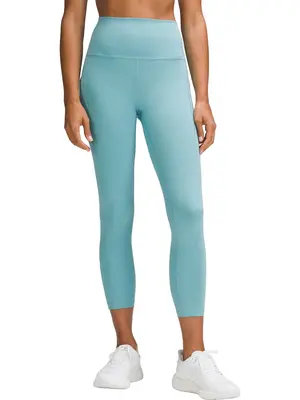 Lululemon Wunder Train High-rise Tight With Pockets 25" Tidal Teal