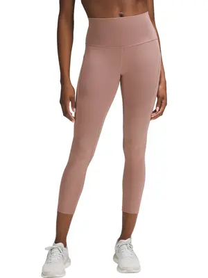 Lululemon Wunder Train High-rise Tight With Pockets 25" Twilight Rose