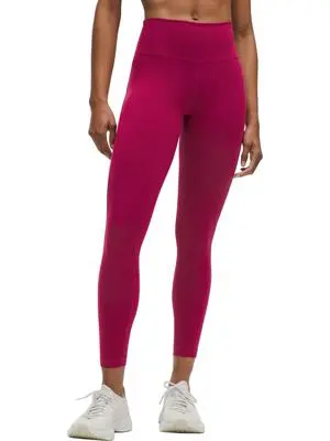 Lululemon Wunder Train Mesh Panel High-rise Tight 25 - Magenta Smoke