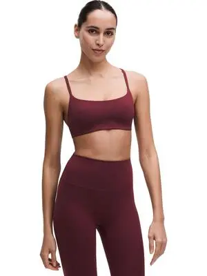 Lululemon Wunder Train Strappy Racer Bra - Burgundy Bay