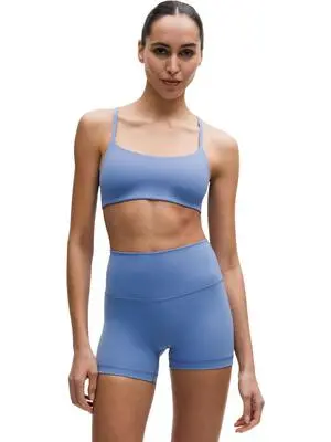 Lululemon Wunder Train Strappy Racer Bra - Prep Blue