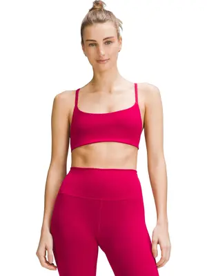 Lululemon Wunder Train Strappy Racer Bra Ruby Red