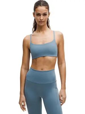 Lululemon Wunder Train Strappy Racer Bra - Steel Blue